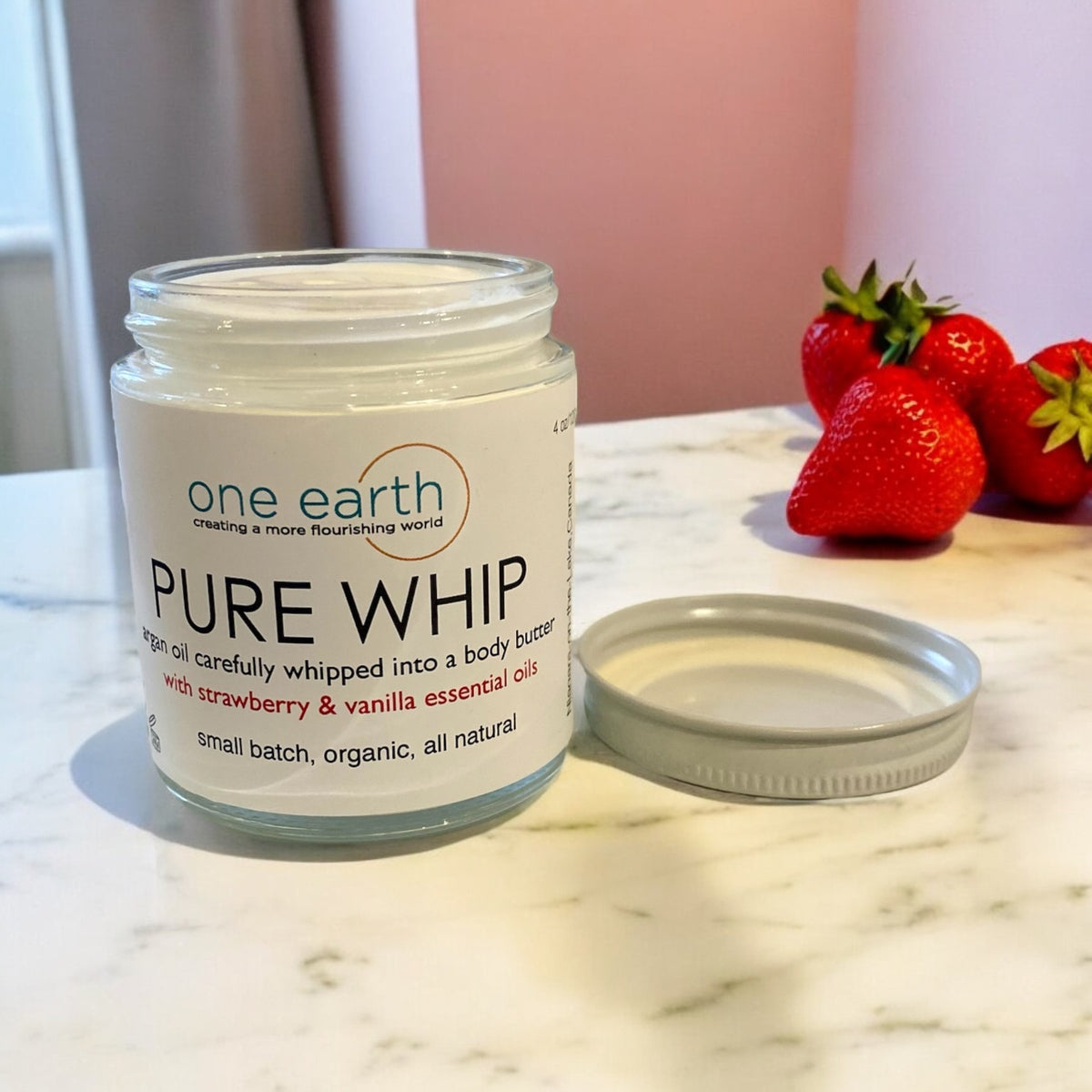 Pure Whip Body Butter - Strawberry & Vanilla | 120 ml – One Earth